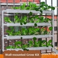 Free Shipping! INTBUYING Hydroponic Site Grow Kit Wall Mounting Type 4 ...