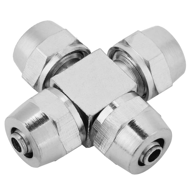 Tracheal Joint,T‑type 4‑ways Pneumatic Female Quick Fitting Pneumatic ...