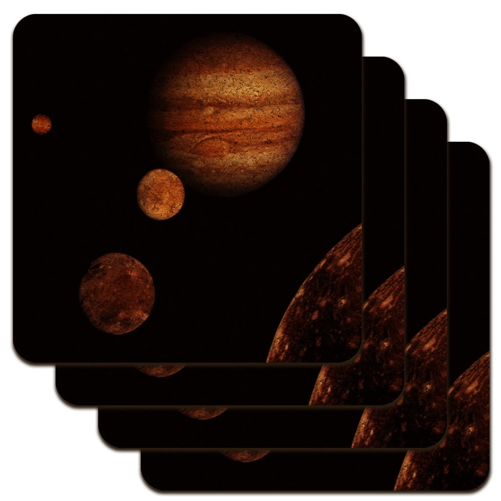 Planet Jupiter With Io Europa Ganymede and Callisto Moons Space Low ...