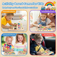 Toddler Montessori Color and Number Maze Toys, Wooden Kids Busy Board ...