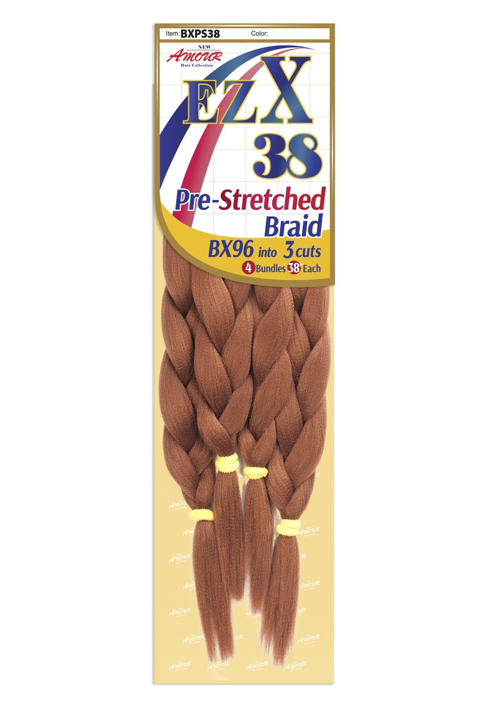 Ez X Prestreched Braid 38" 4pcs (1/40) - Color OM1B/118 - Walmart.com