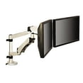 Easy-Adjust Desk Dual Arm Mount for 27" Monitors 360 deg Rotation, 90 ...