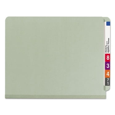 Nature Saver, NAT01058, Recycled Gray/Green Classification Folders, 10 ...