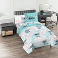 Disney Lilo & Stitch Sweet Yet Spacey Blue & Pink 5 Piece Twin Bed Set ...