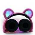 TechComm K9 Portable Panda Ear Glowing and Blinking LED Headphones ...