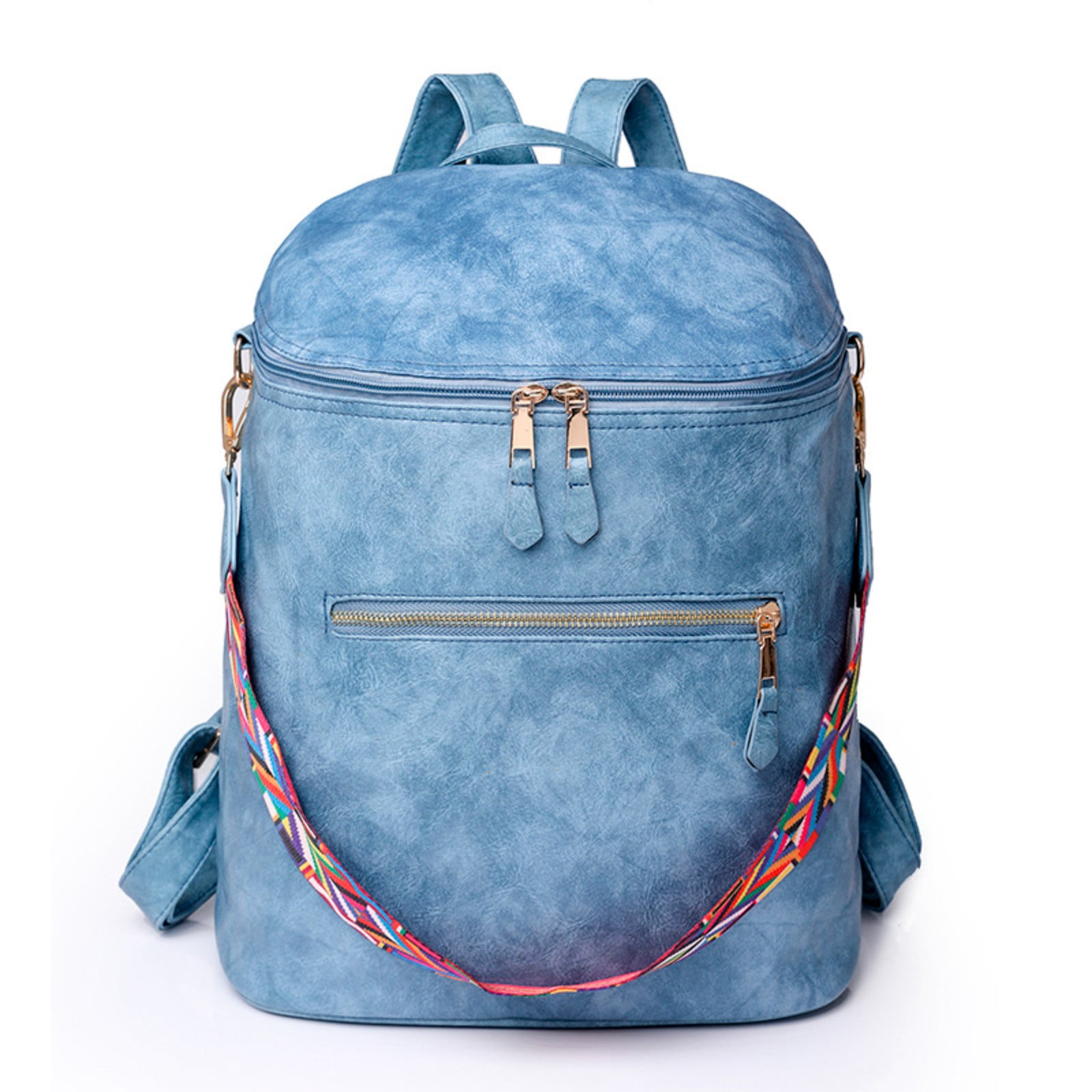 ZTTD PU Leather Capacity Convertible Backpack Women Bag Women Backpack ...