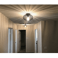 Flush Mount Industrial Metal Cage Ceiling Light Fixture for Hallway ...
