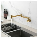 Kitchen Sink Faucets Wall Mount Pot Filler Taps Swivel Folding ...