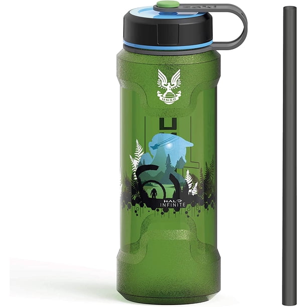 Zak Designs 36oz Halo Infinite Durable Water ged Sports Bottle with ...