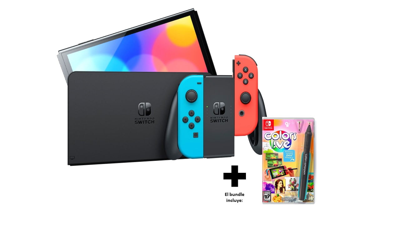Consola Nintendo Switch OLED 64GB Nintendo Colors Live | Walmart en línea