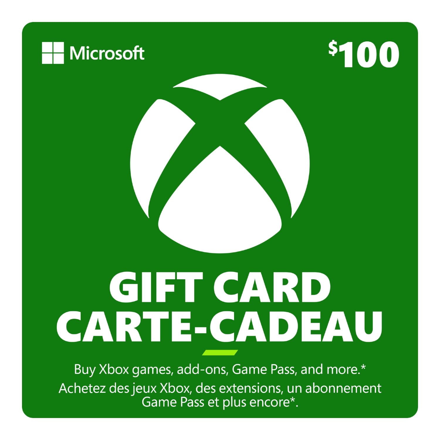 Click here for $100 Xbox Gift Card (Digital Code) prices
