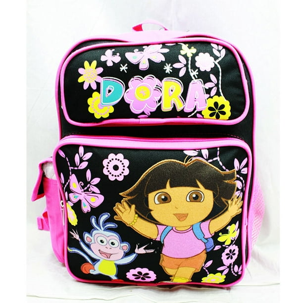 Dora The Explorer Medium Backpack Dora The Explorer Butterfly Black New School Bag A02678