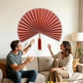Boho Fan Wall Decor, 100cm Handwoven Textured Art, Extra Large Folding ...