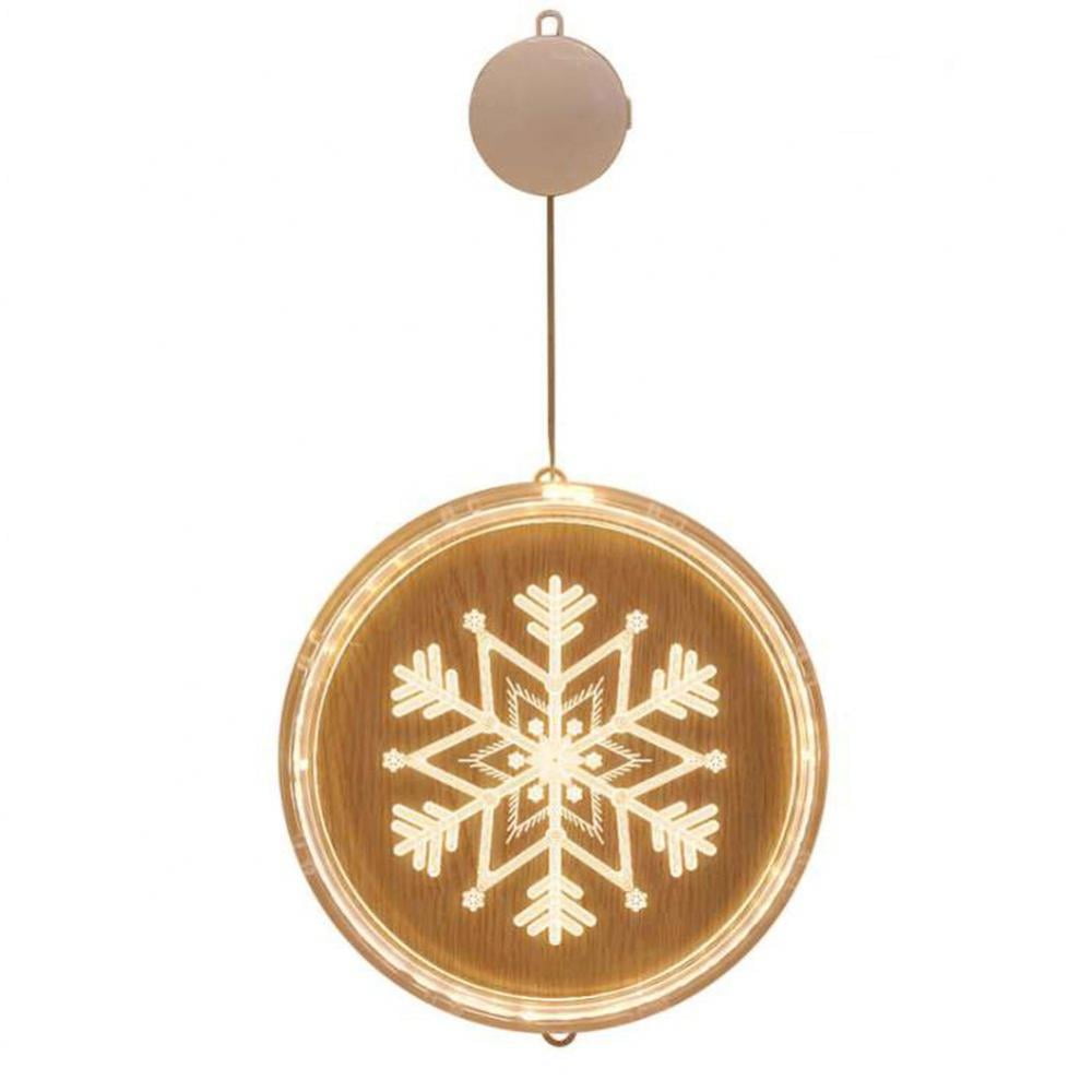 Fathom Window Lights round Christmas 22CM Indoor Outdoor Decor Battery ...