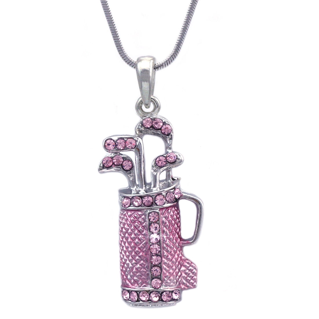 cocojewelry Pink Golf Club Set Bag Sporting Goods Pendant Sports ...