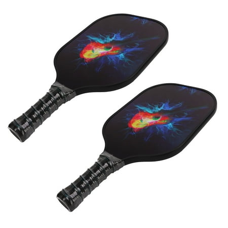 Pickleball Set, Non Slip Handle Pickle Rackets 2 Rackets Glass Fiber ...