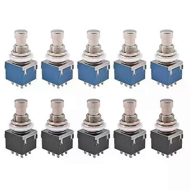 10PCS 3PDT Guitar Effects Stomp Switch Guitar Foot Switches 9 Pin ...