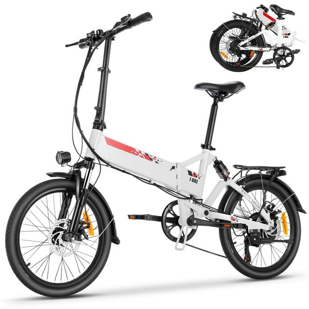 Gocio 500W Folding Electric Bike, 20'' Electric Commuter Bike, Aluminum Alloy Lightweight ...