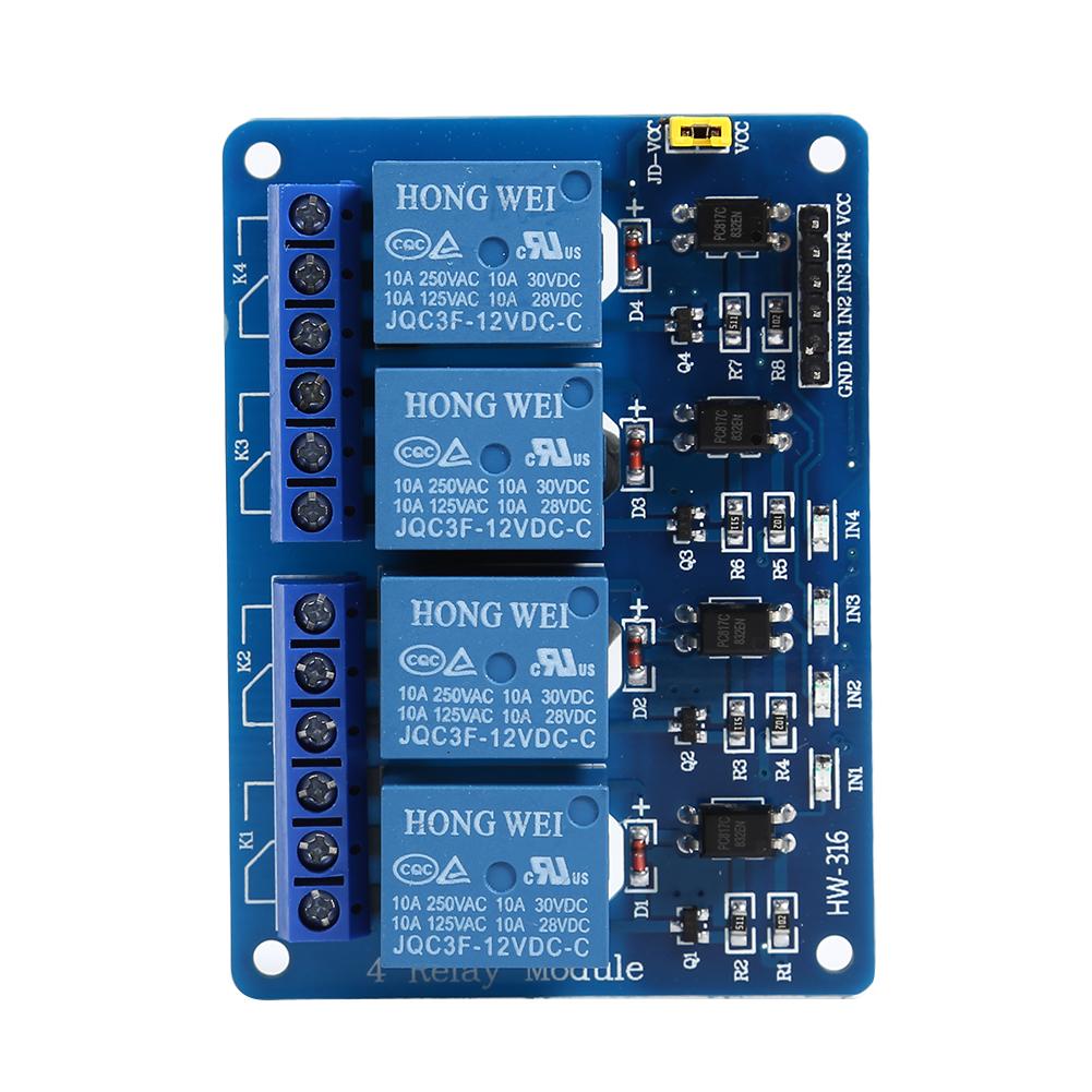 4 canales con salida de optoacoplador Placa de expansión de módulo de ...
