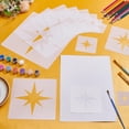 8Pcs 8 Sizes PP Plastic Hollow Out Drawing Painting Stencils Templates ...