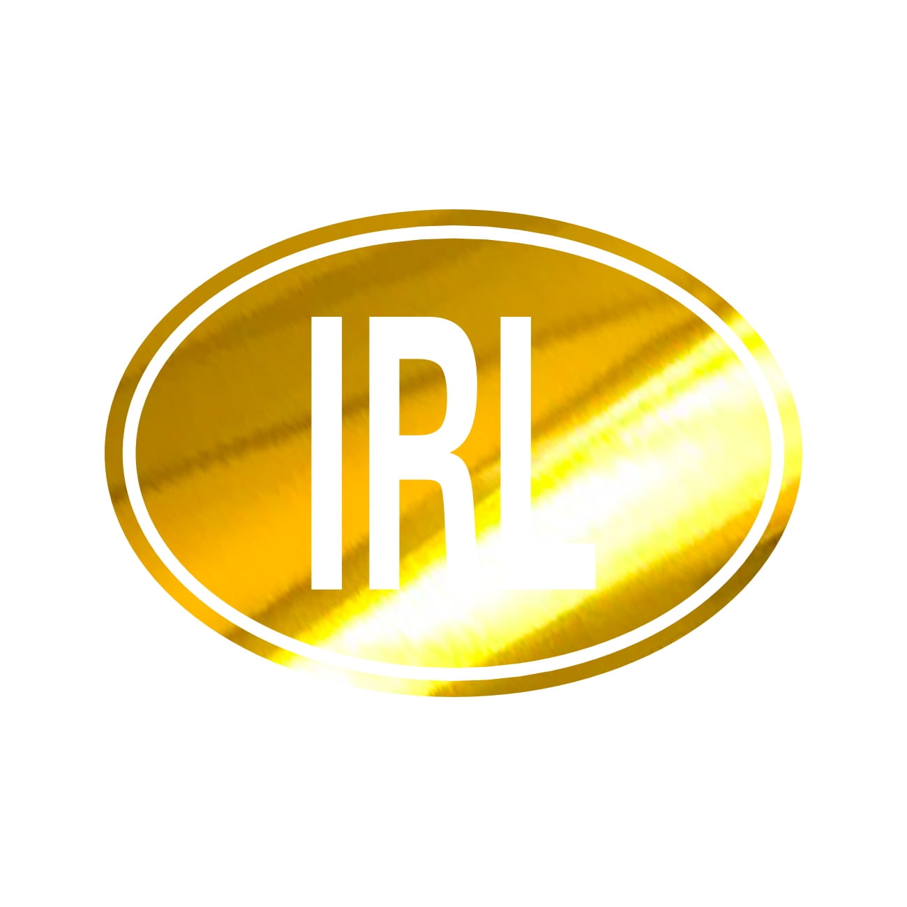 Republic of Ireland Oval Sticker Decal Die Cut - Self Adhesive Vinyl ...