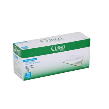 Curad Sterile Large Non-Stick Pads, For Ouchless Removal, 8" x 3", 8 ...