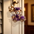 2D Flat Acrylic Graduation Bear Car Hanging Ornament, Class of 2026 ...