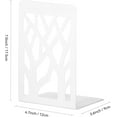 Book Ends for Shelves and Heavy Books - Metal White Bookends 1 Pair ...