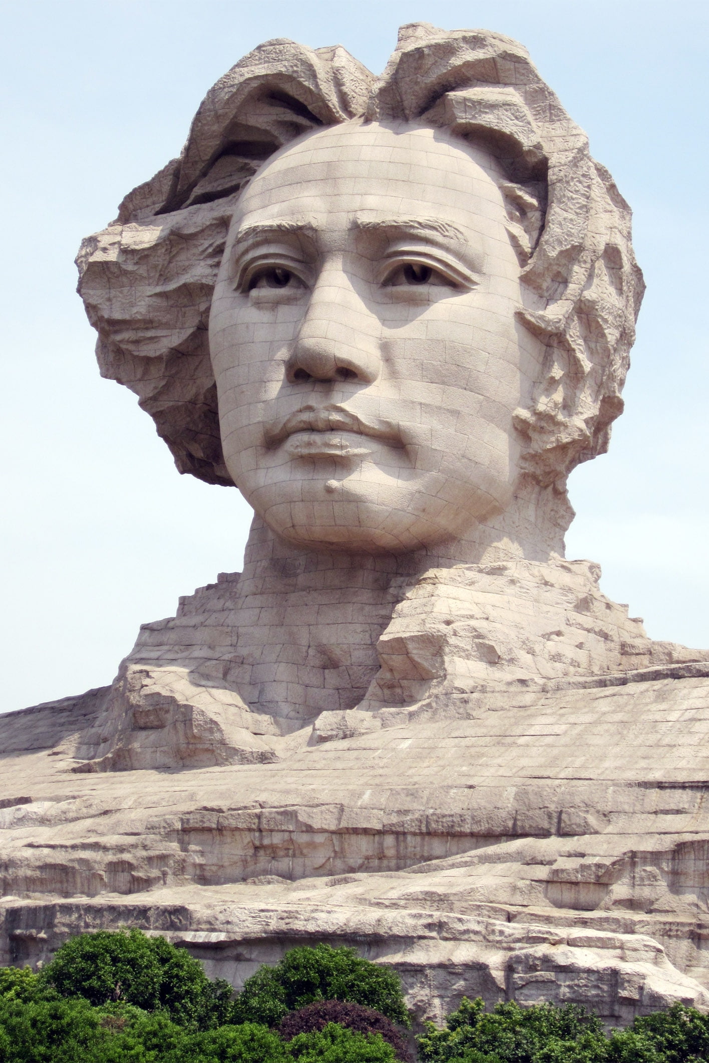 24x36 gallery poster, Statue of young Mao Zedong in Changsha, the ...