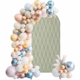 Sage Green Stripes Lines Arch Backdrop Cover 5 FT, Abstract Waves ...