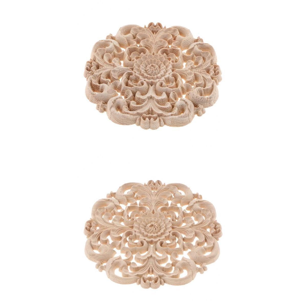 2Pack Handcrafted Wooden Decal for Mirrors - Walmart.com