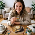 83 Pieces Glazed Moon Acrylic Puzzle Sun Catcher, DIY Irregular Puzzle ...