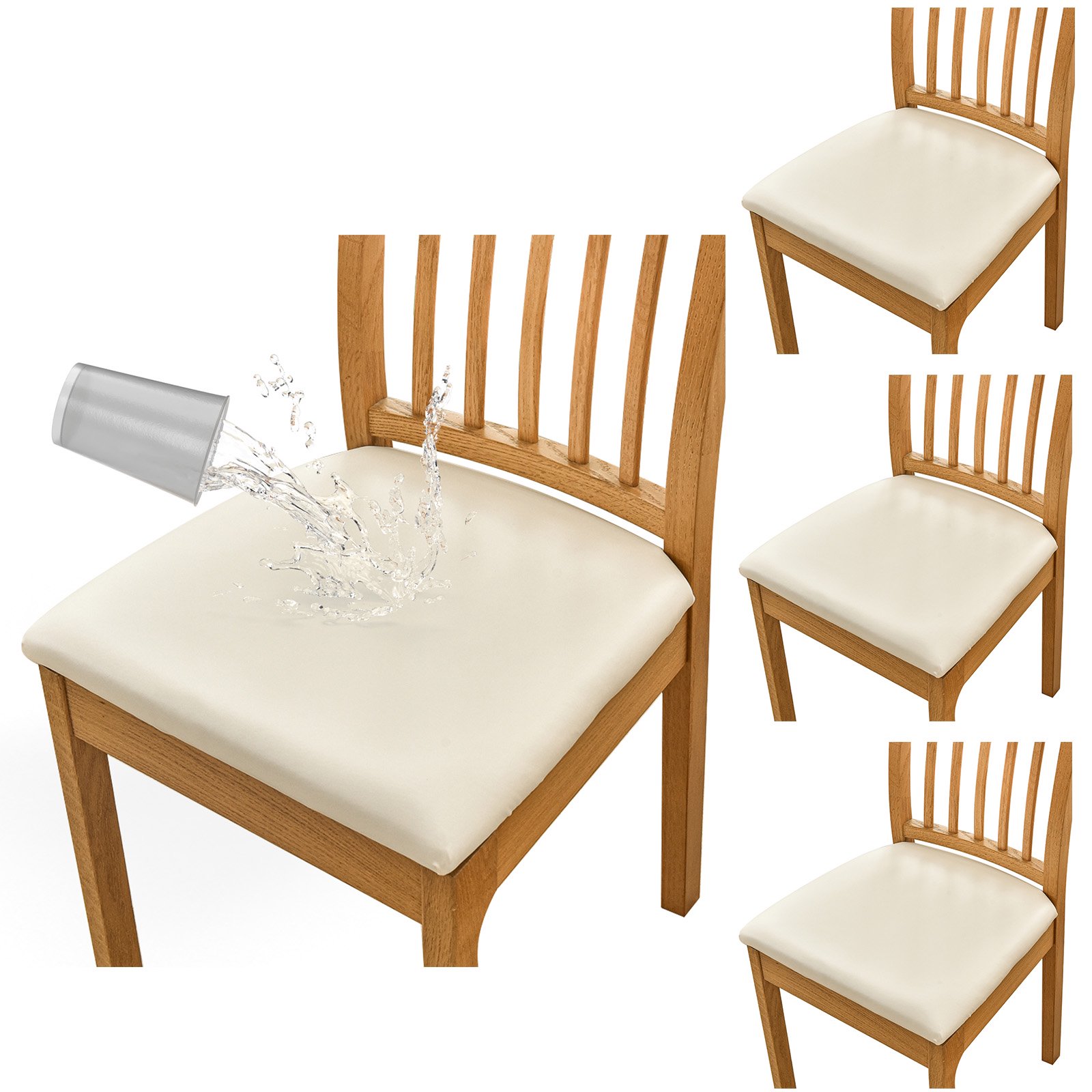 Click here for Muka 4pcs Waterproof Pu Leather Dining Chair Seat... prices