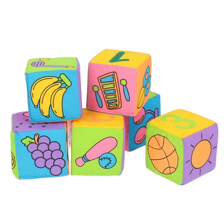 Baby Soft Baby Cloth Building Blocks, Safe Crisp Sounds Bright Colors ...