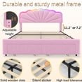 Bioever Queen Bed Frame with LED Lighting, Charging Port, Storage ...