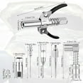 Grease Guns Needle Nozzle 90 Degree Lubrication Tool for Hard to Reach ...