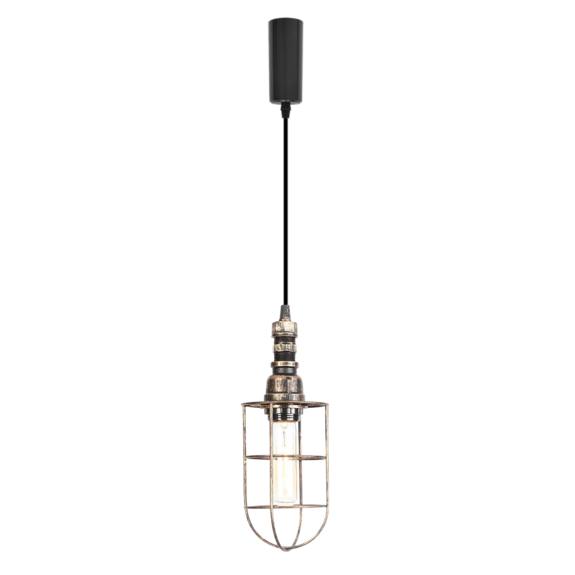 Kiven H-Type Track Lighting, 1-Light Industrial Halo Track Pendant ...