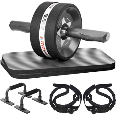 Ab Roller Wheel with Automatic Rebound - Core & Back Exercise Cruncher ...