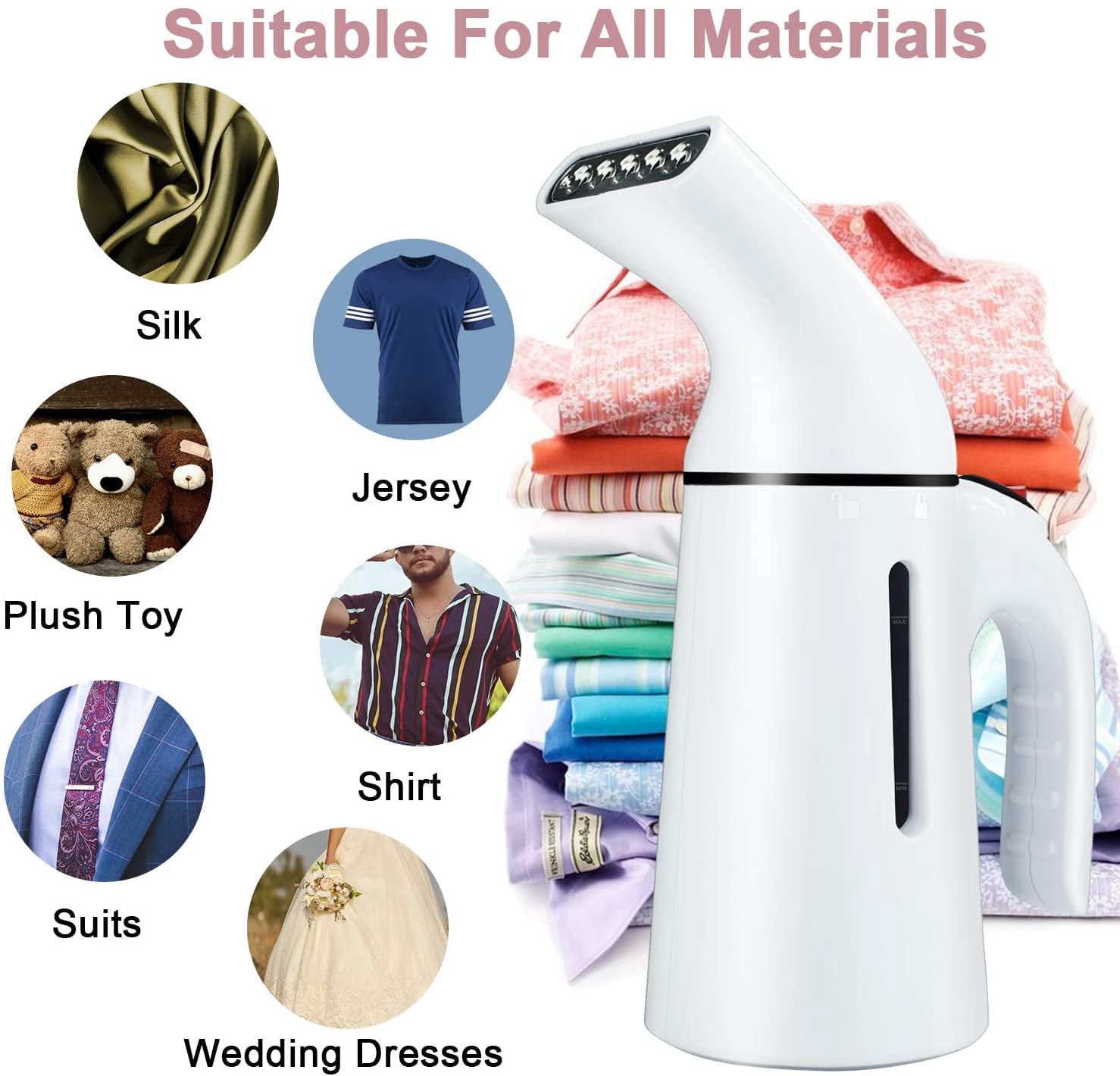 DOTSOG Clothes Steamer Handheld, Portable Garment Steamer with Fast ...