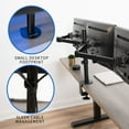 VIVO Triple Monitor Adjustable Desk Mount Stand for 3 VESA Screens up ...