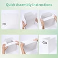 File Organizer Box with Handle, Filing Organizer for Home or Office ...