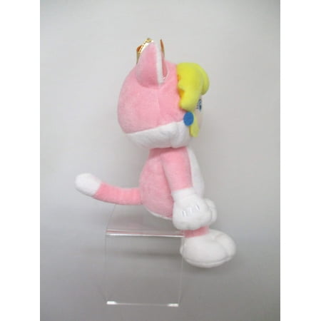 Sanei Super Mario 3D World Neko Cat Princess Peach 9"" Plush Doll ...