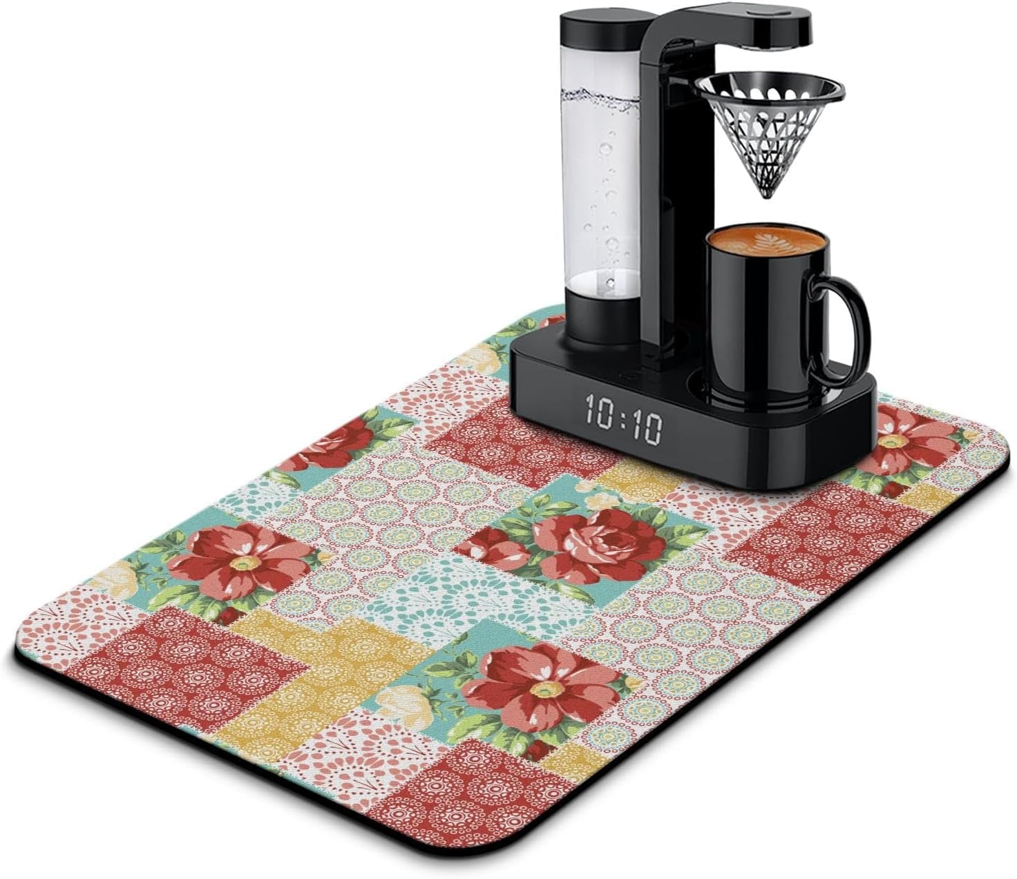 Coffee Bar Mat Rubber Dish Drying Mat For Kitchen Counter Coffee Mat ...