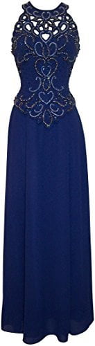 PacificPlex Womens Mother Of The Bride Sleeveless Formal Wedding Gown ...