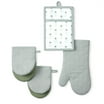 Beautiful 4-Piece Oven Mitt, Pot Holder, Mini Mitt Set, Green - Walmart.com