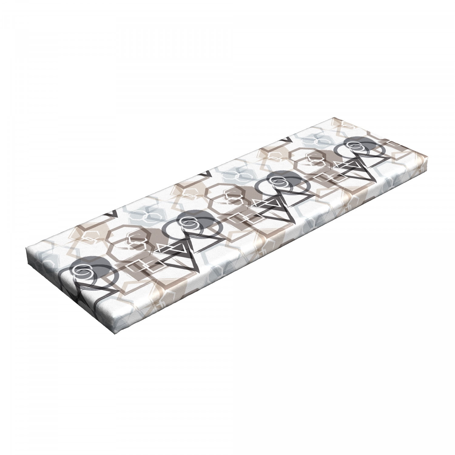 Abstract Bench Pad, Modern Pattern with Triangles Squares Plygons ...