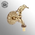 Renovators Supply Antique Brass Finish Outdoor Garden Faucet, Bird ...