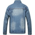 LZLER Classic Jean Jacket for Men Slim Denim Jacket with Hole - Walmart.com