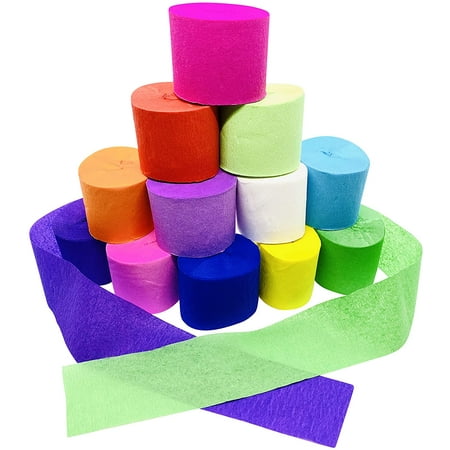 Party Streamers 12 roll Party Streamers, Crepe Paper, Crepe Paper ...