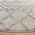 SAFAVIEH Tulum Glen Moroccan Geometric Area Rug, 9' x 9' Round, Ivory ...